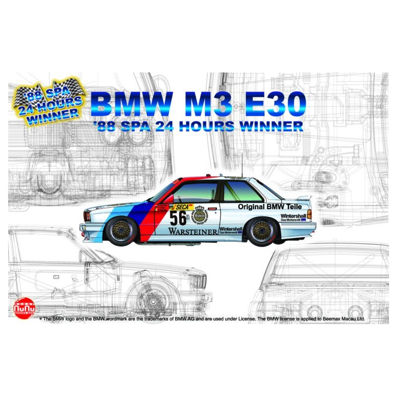NuNu - 24017 - BMW M3 E30 1988 Spa 24 Hours Winner